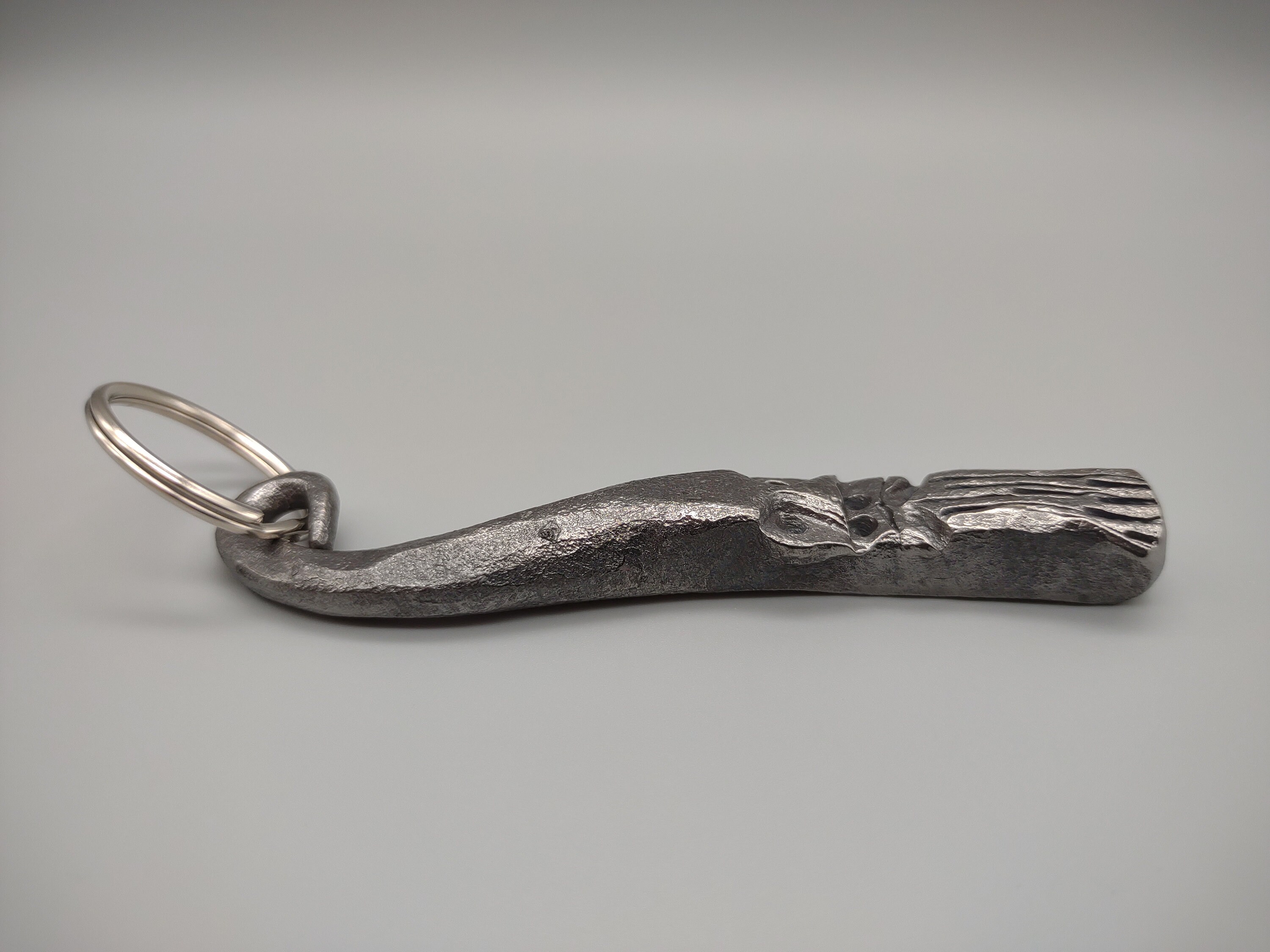 Hand Forged Wizard Keychain, Keychain, Abstract Keychain, Metal ...