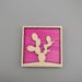 Set of 4 Multi-layered Light Colored Wood Laser Cut Cactus Magnets ...