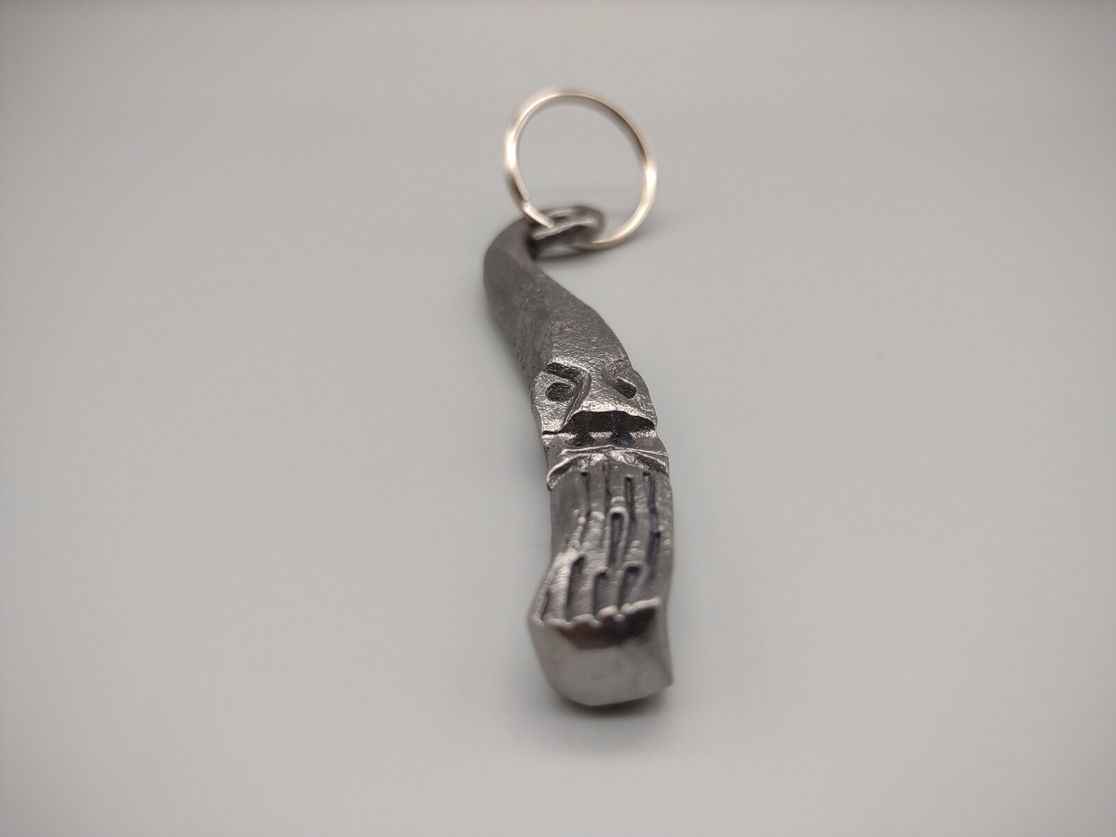 Hand Forged Wizard Keychain, Keychain, Abstract Keychain, Metal ...