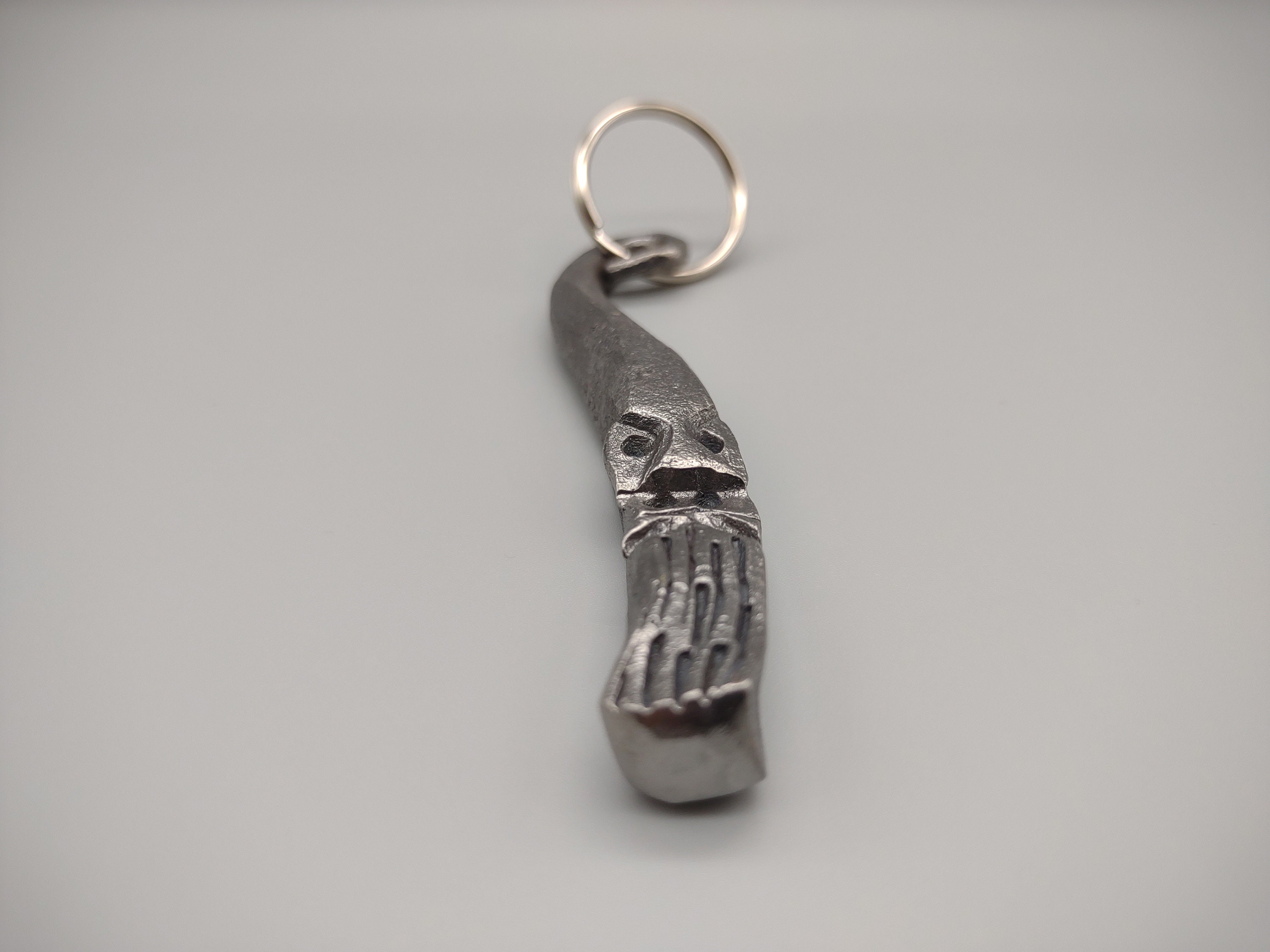 Hand Forged Wizard Keychain, Keychain, Abstract Keychain, Metal ...