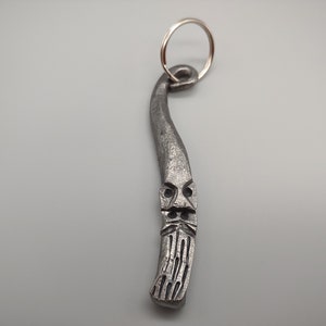 Hand Forged Wizard Keychain, Keychain, Abstract Keychain, Metal ...