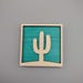 Set of 4 Multi-layered Light Colored Wood Laser Cut Cactus Magnets ...