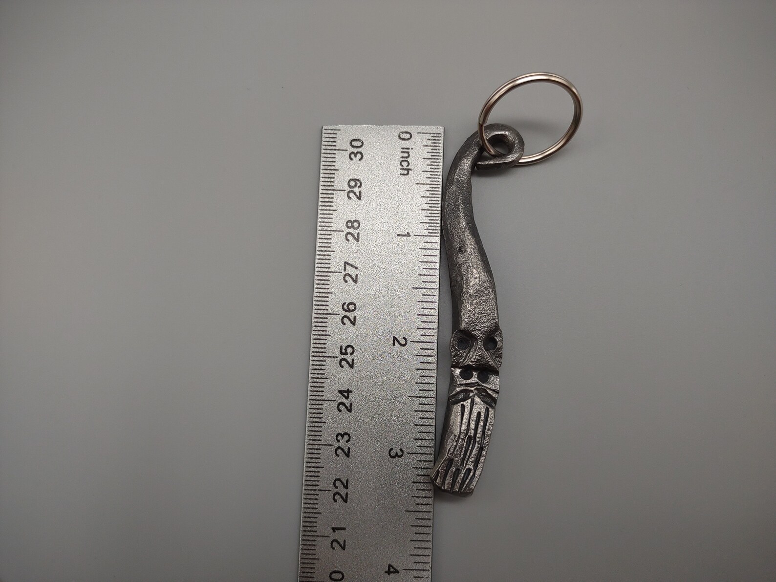 Hand Forged Wizard Keychain, Keychain, Abstract Keychain, Metal ...