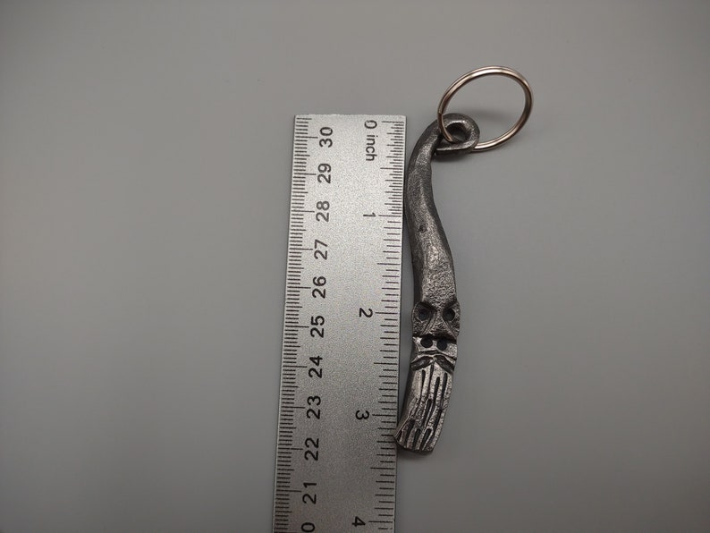 Hand Forged Wizard Keychain, Keychain, Abstract Keychain, Metal ...