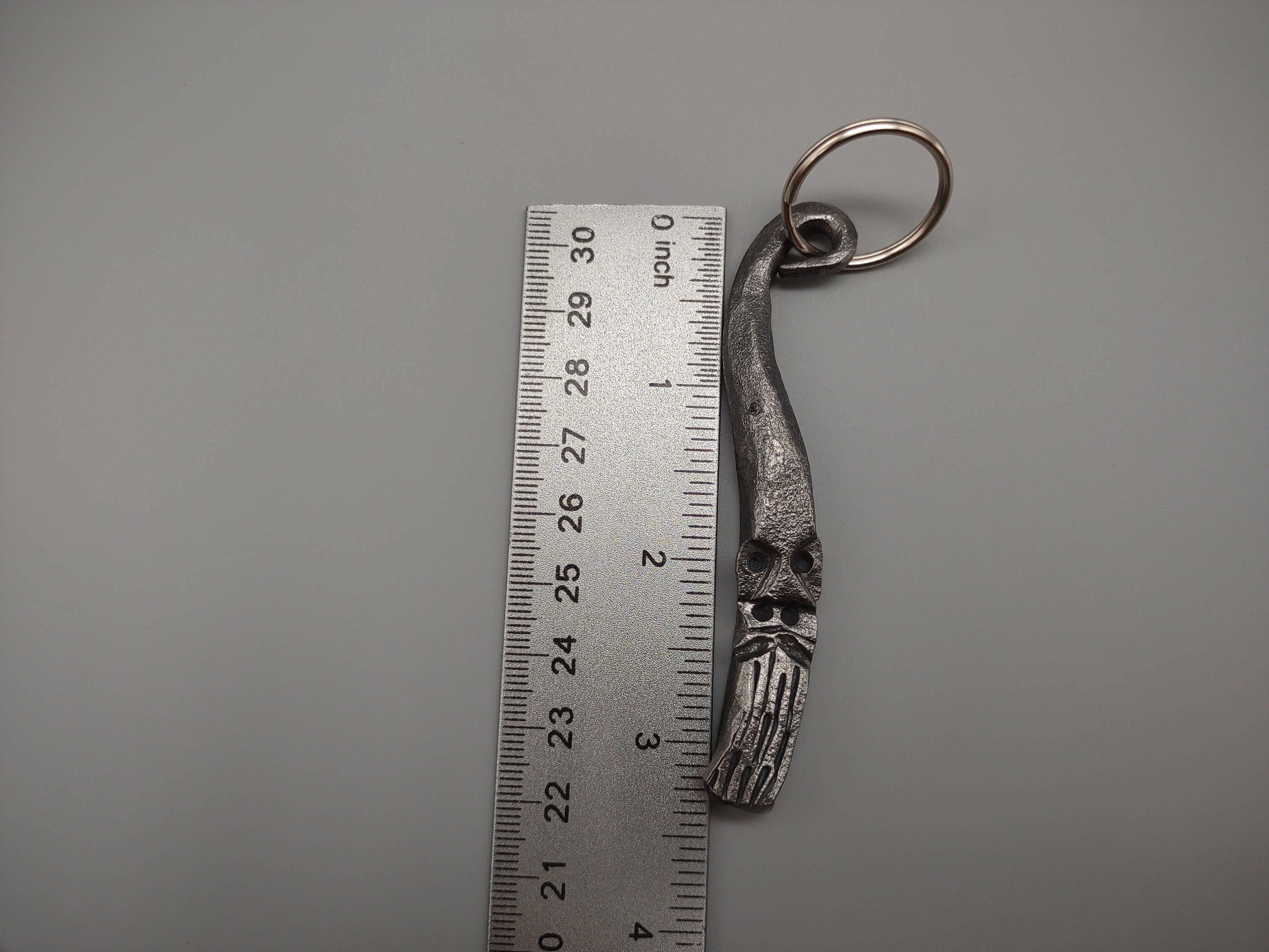 Hand Forged Wizard Keychain, Keychain, Abstract Keychain, Metal ...