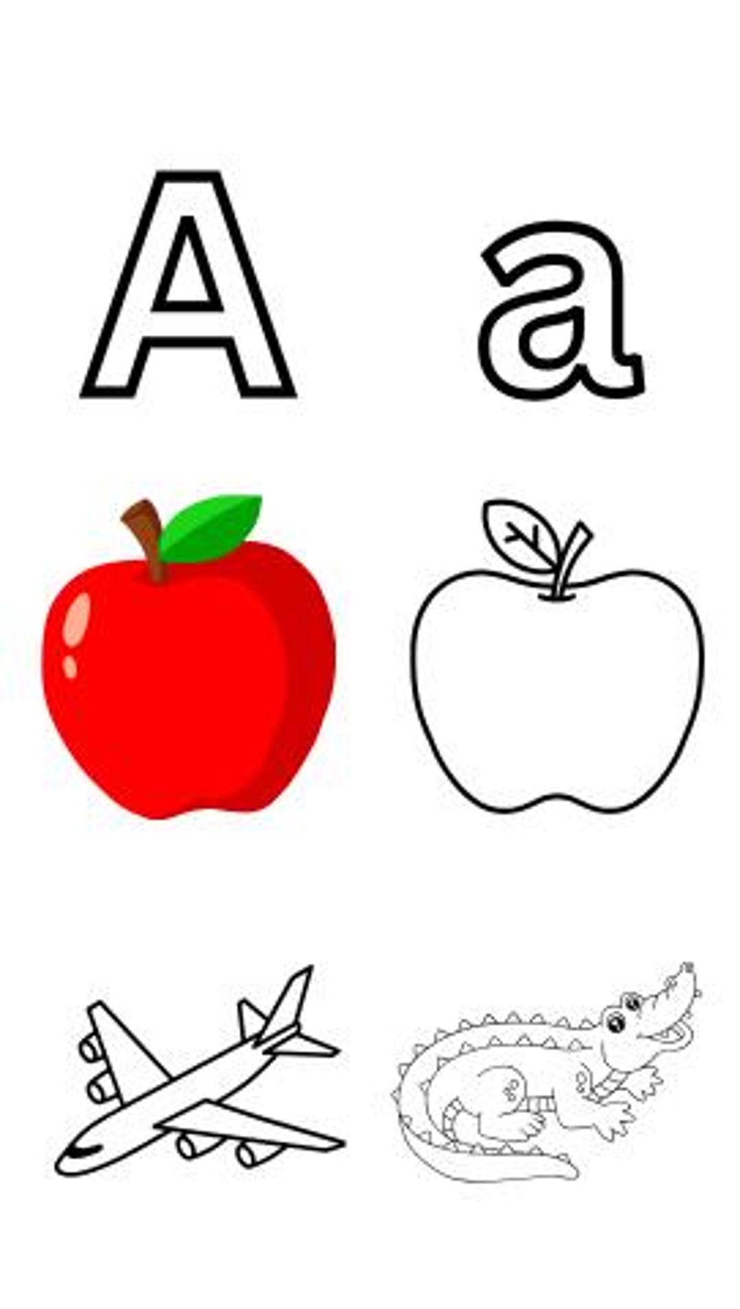 Kids Colouring Book | Alphabet Coloring Book Pages | Baby Abc Coloring ...
