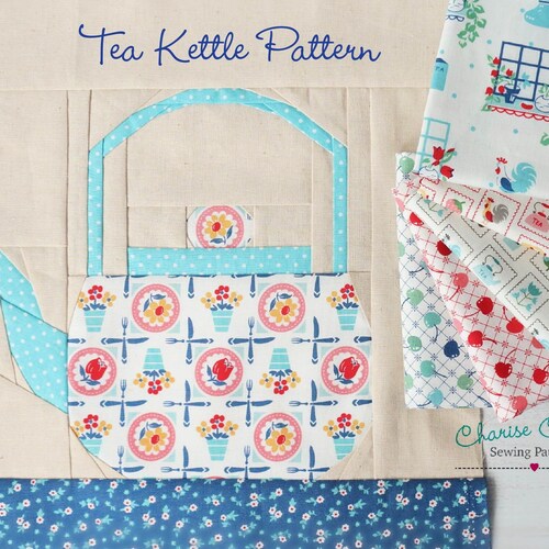 Tea Pot Quilt Block Paper Pieced Quilt Pattern PDF Pattern - Etsy New ...