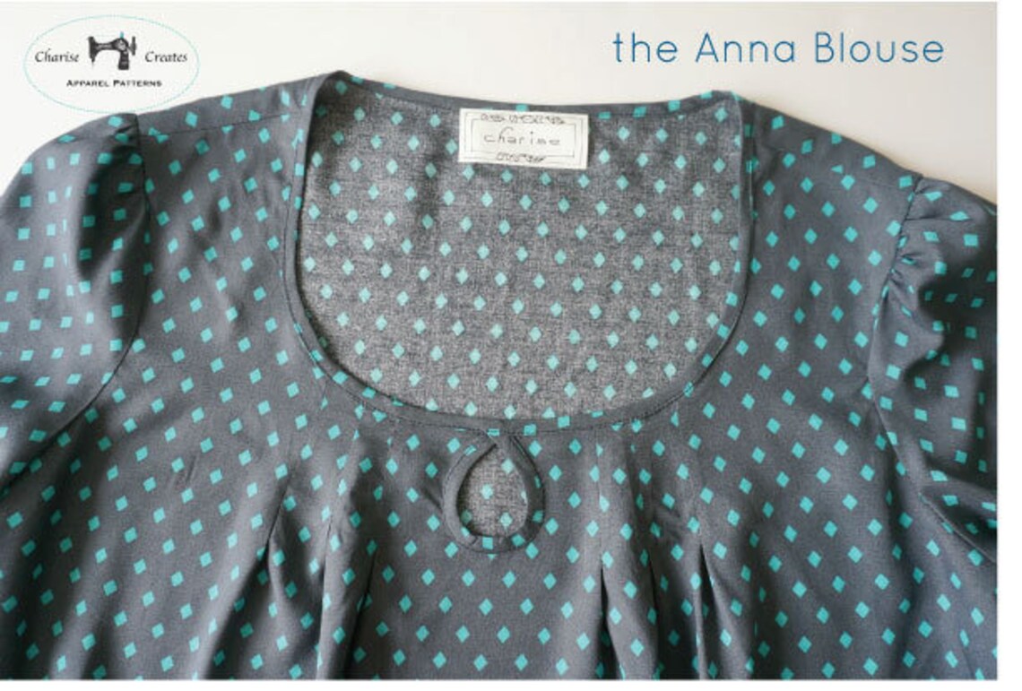 The Anna Blouse PDF Pattern | Etsy
