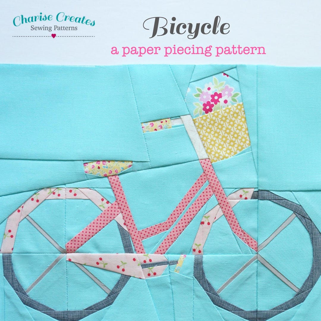 Bicycle, a Paper Piecing Pattern - Etsy