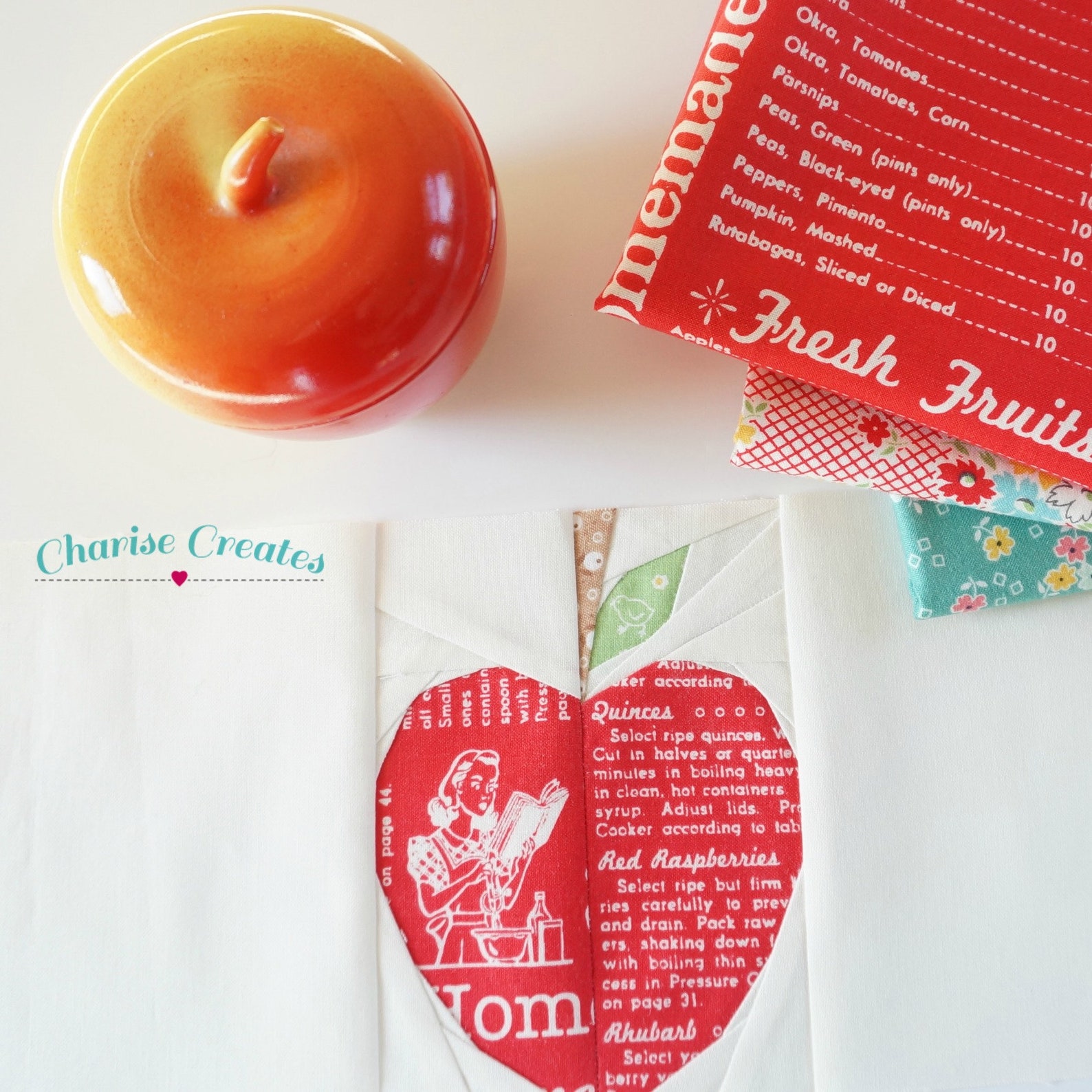 Apple Trio a Paper Piecing Pattern | Etsy