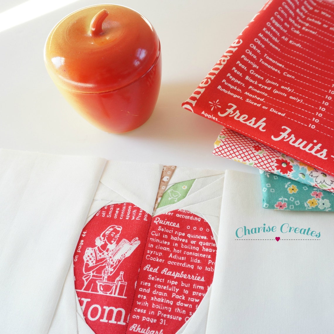 Apple Trio a Paper Piecing Pattern - Etsy