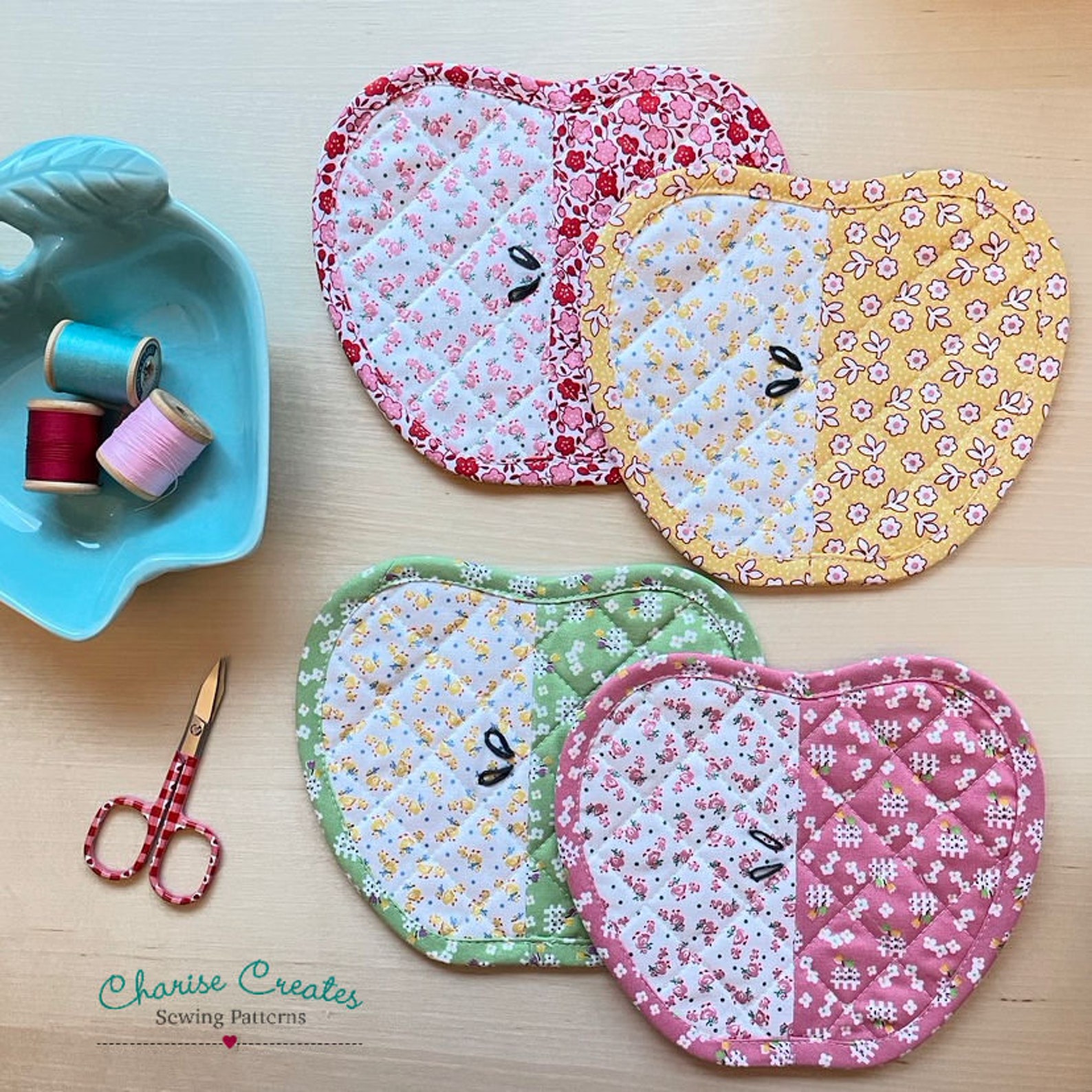 Apple Coaster ~ PDF Pattern - Etsy