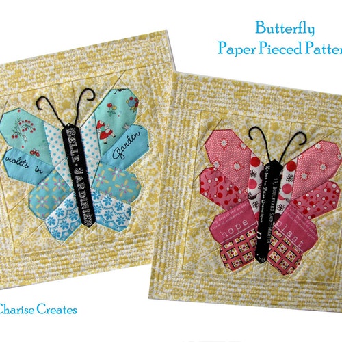 Butterfly Paper Pieced Pattern - Etsy