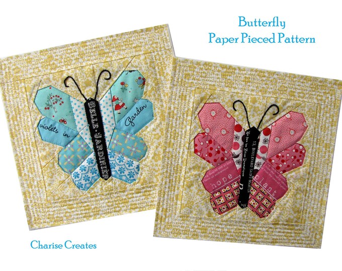 Butterfly Paper Pieced Pattern | Etsy