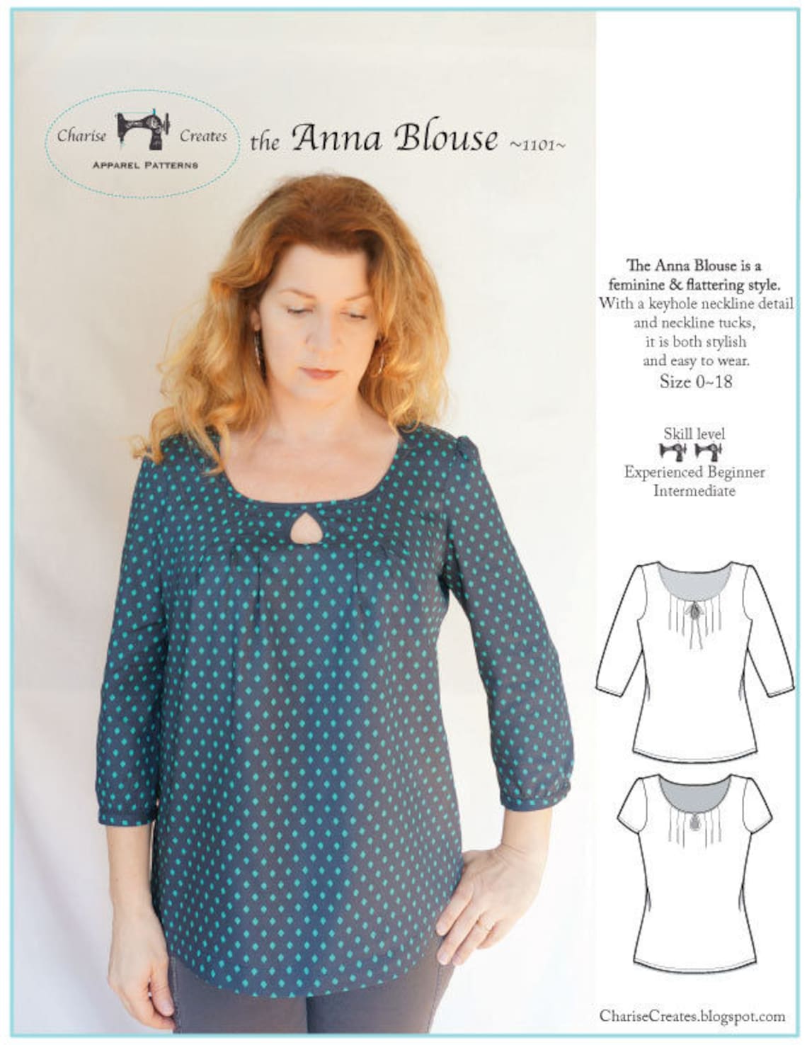 The Anna Blouse PDF Pattern | Etsy