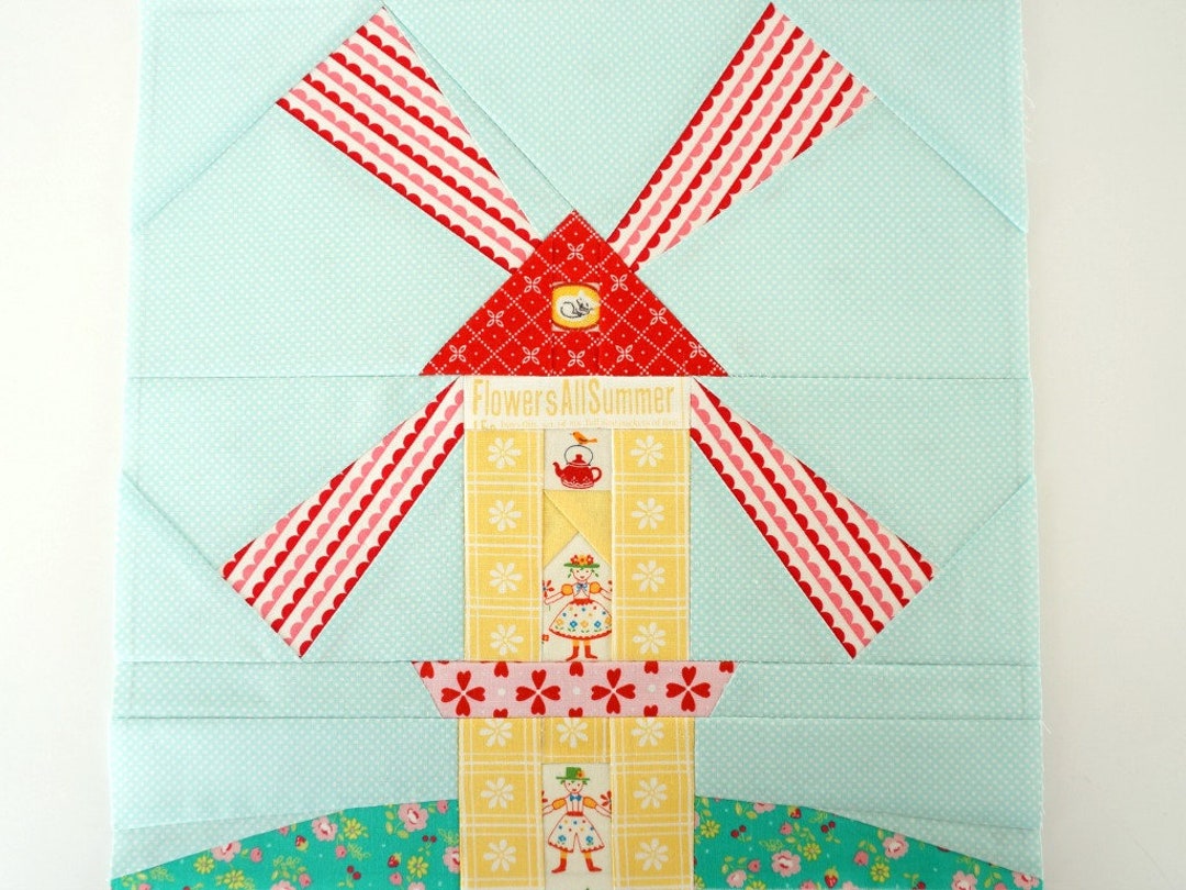 Windmill, a Paper Piecing Pattern - Etsy