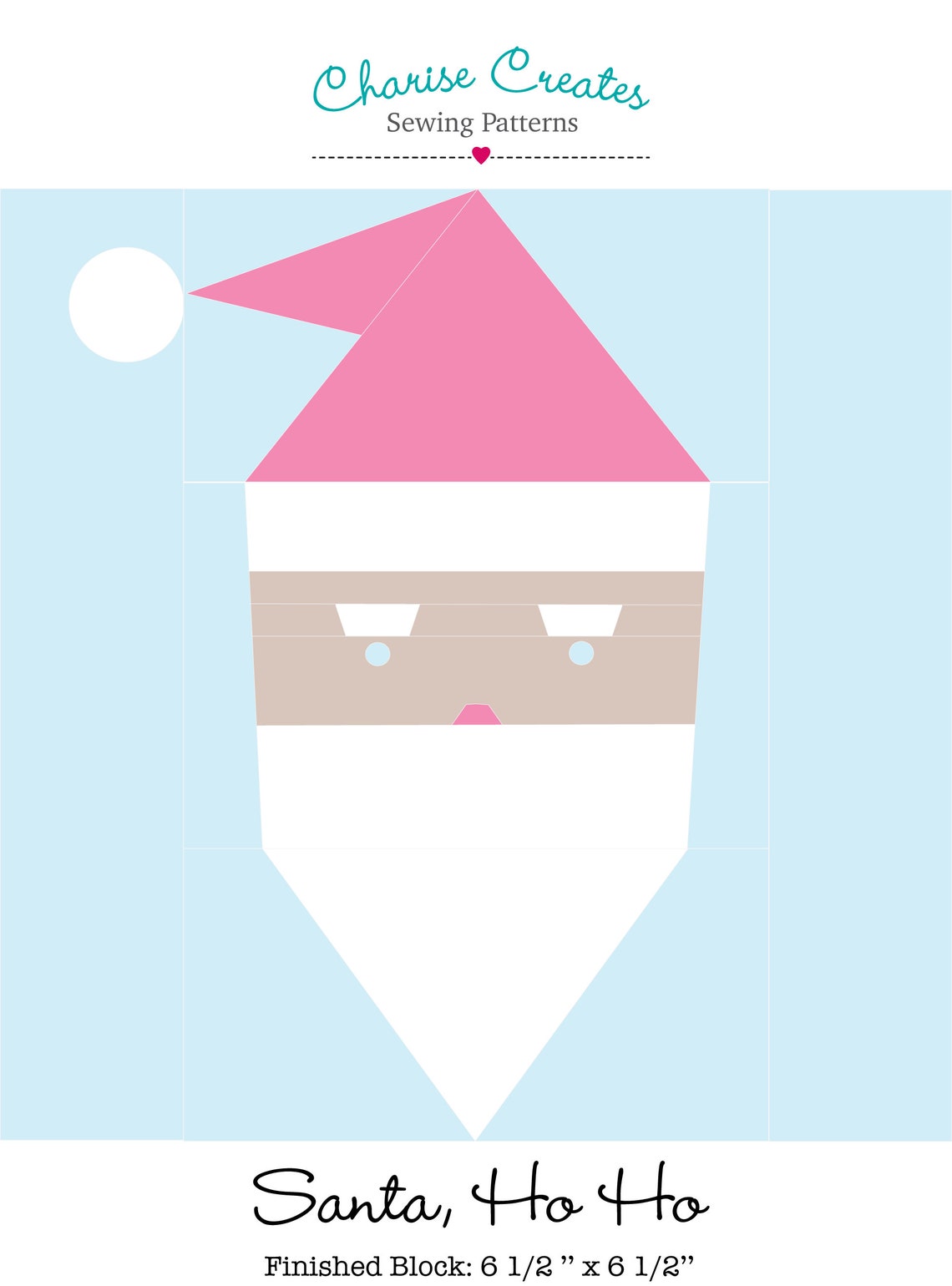 Santa, a Paper Piecing Pattern - Etsy