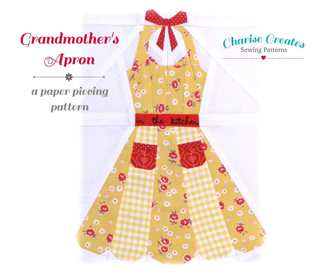 Grandmother's Apron, a Paper Piecing Pattern - Etsy