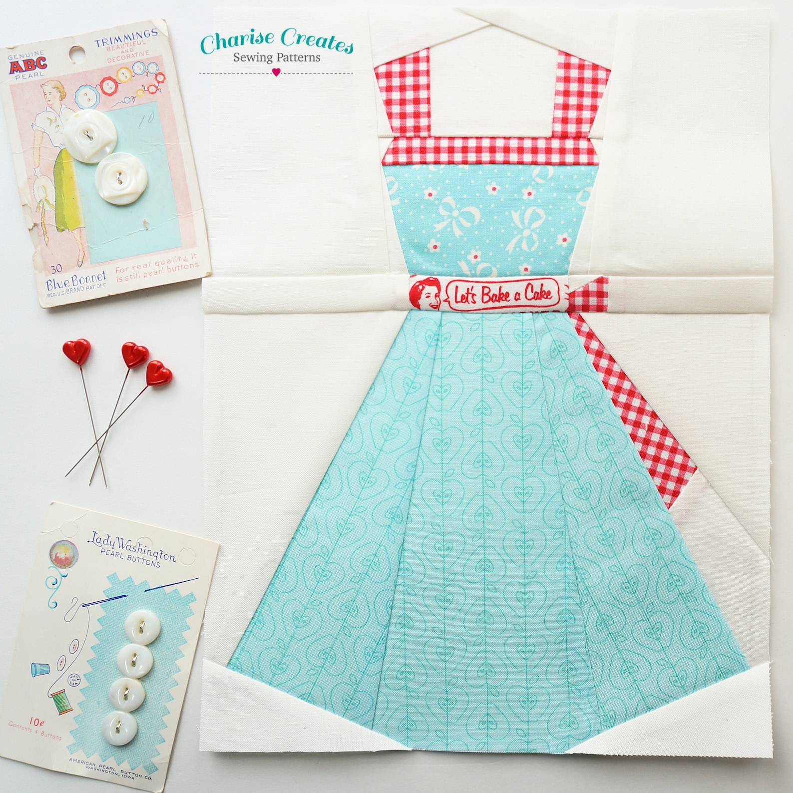 Vintage Dresses 2 Paper Piecing Pattern Paper Pattern - Etsy