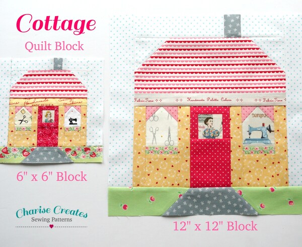 House Block, PDF Quilt Pattern, 3D Pattern, Modern, Pattern, Easy Quilt ...