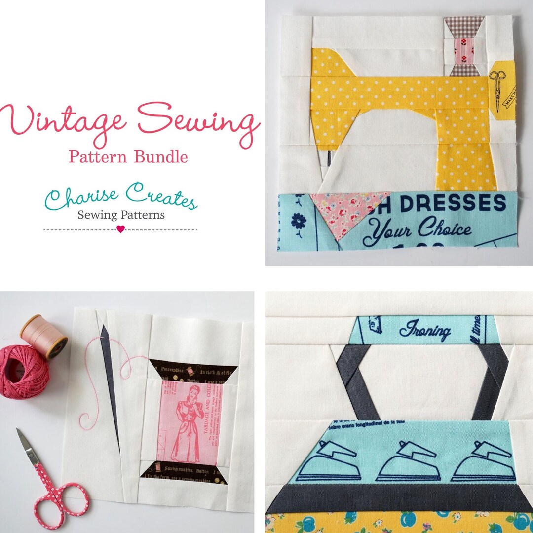 Vintage Sewing ~ PDF Pattern Bundle - Etsy