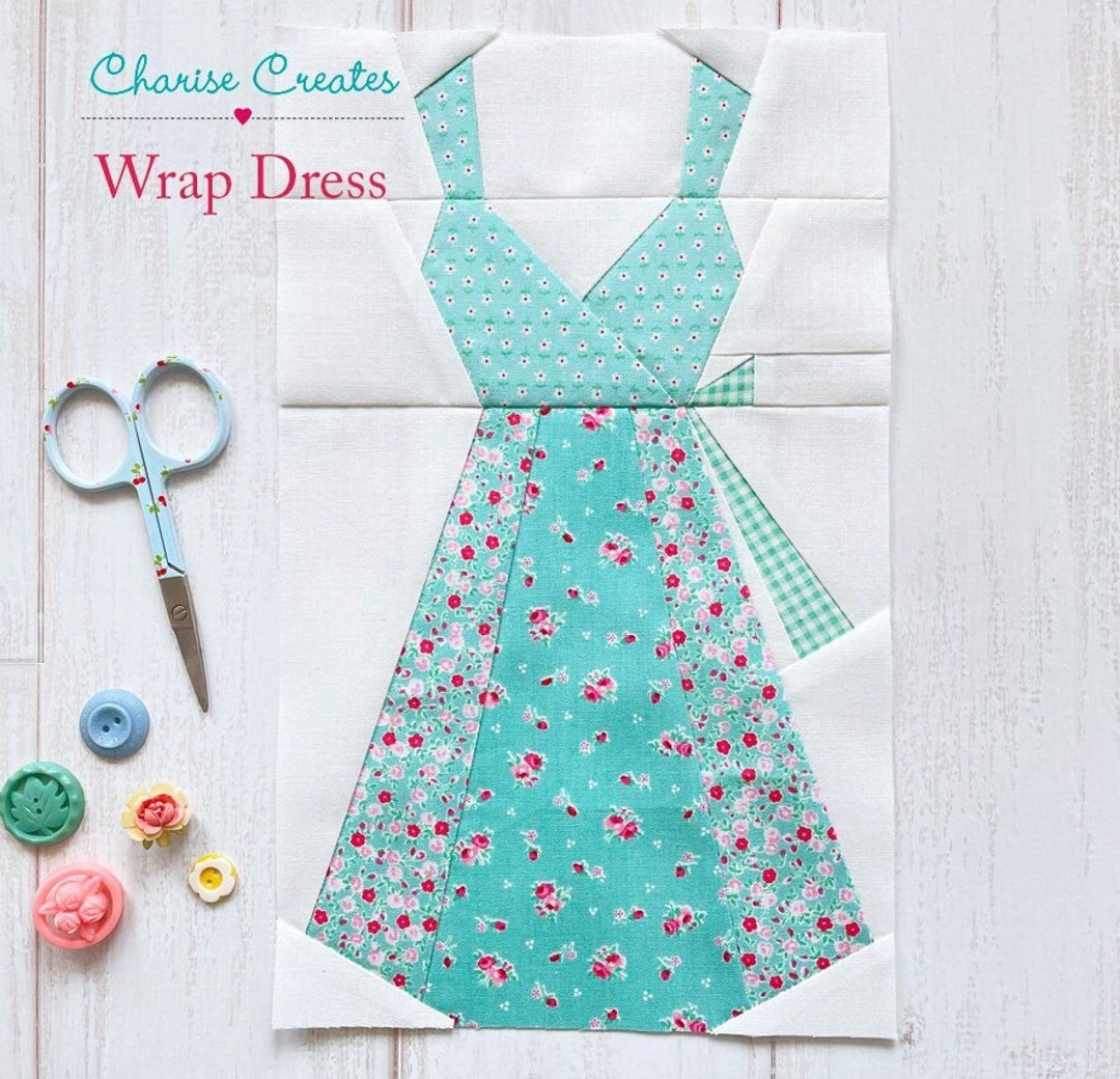 Wrap Dress, a Paper Piecing Pattern - Etsy