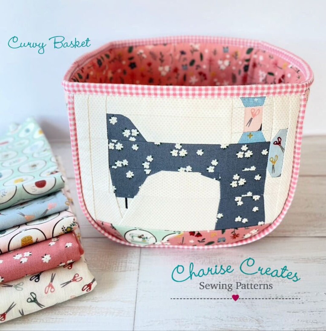 Large Curvy Basket PDF Pattern - Etsy