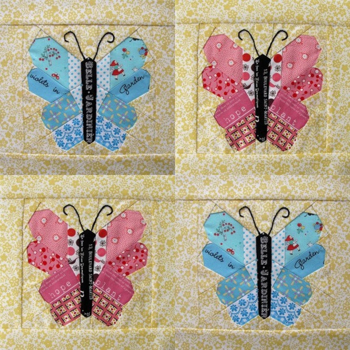 Butterfly Paper Pieced Pattern - Etsy