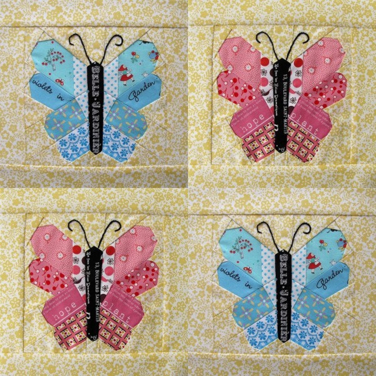 Butterfly Paper Pieced Pattern - Etsy