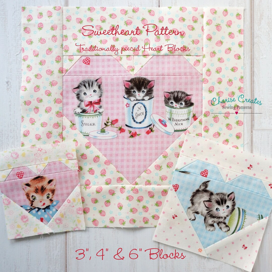 Sweetheart Quilt Block, a PDF Pattern - Etsy