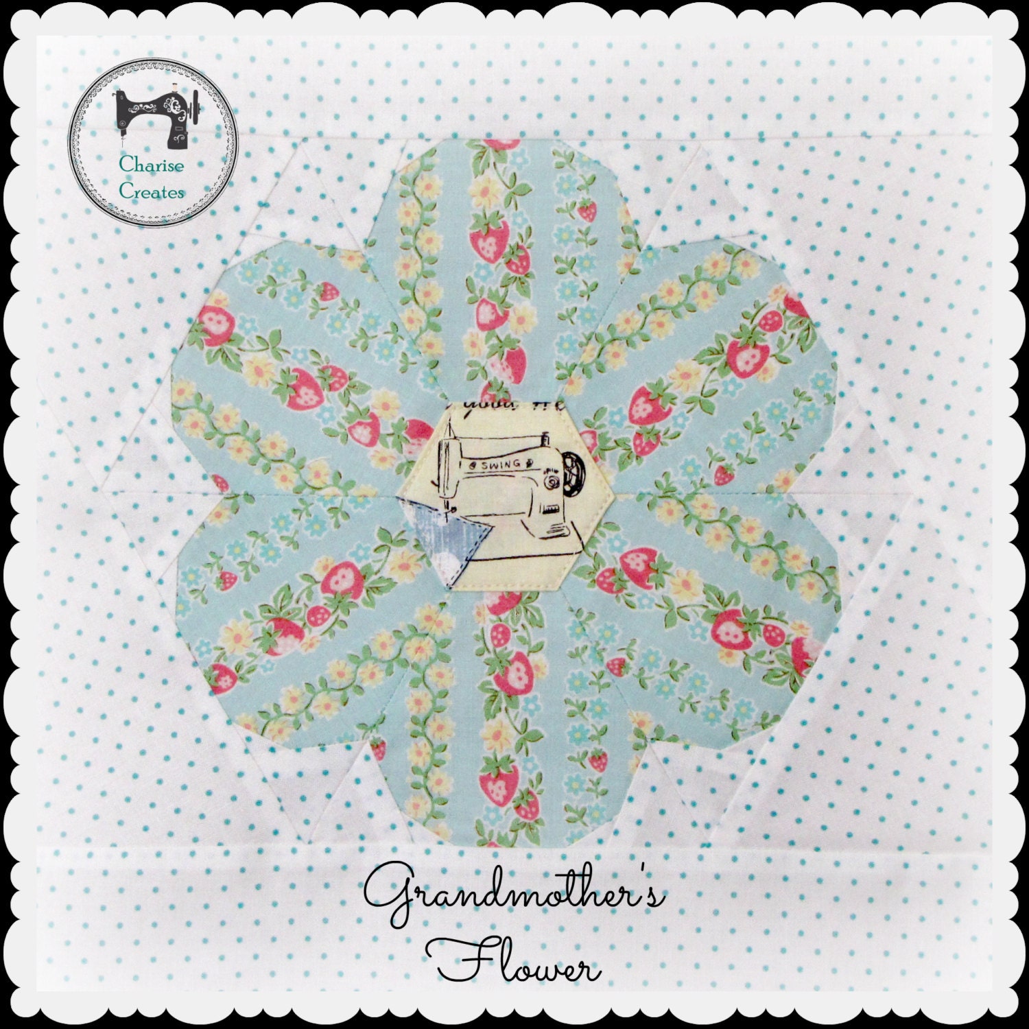 Grandmother's Flower : a Paper Piecing Pattern - Etsy UK