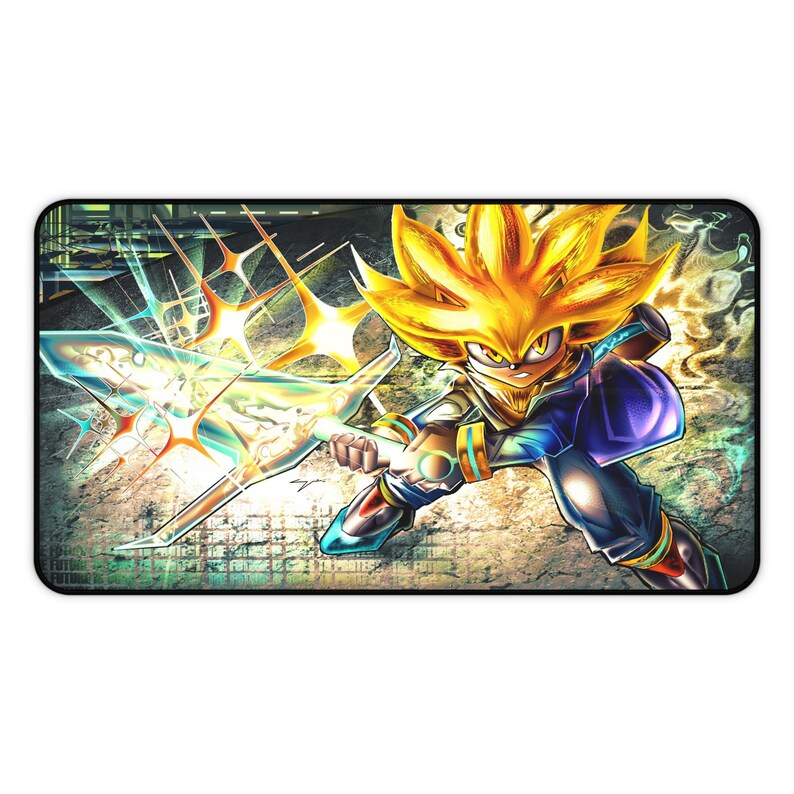SILVER THE HEDGEHOG [sonic X Dbz] - Desk Mat - Etsy Australia