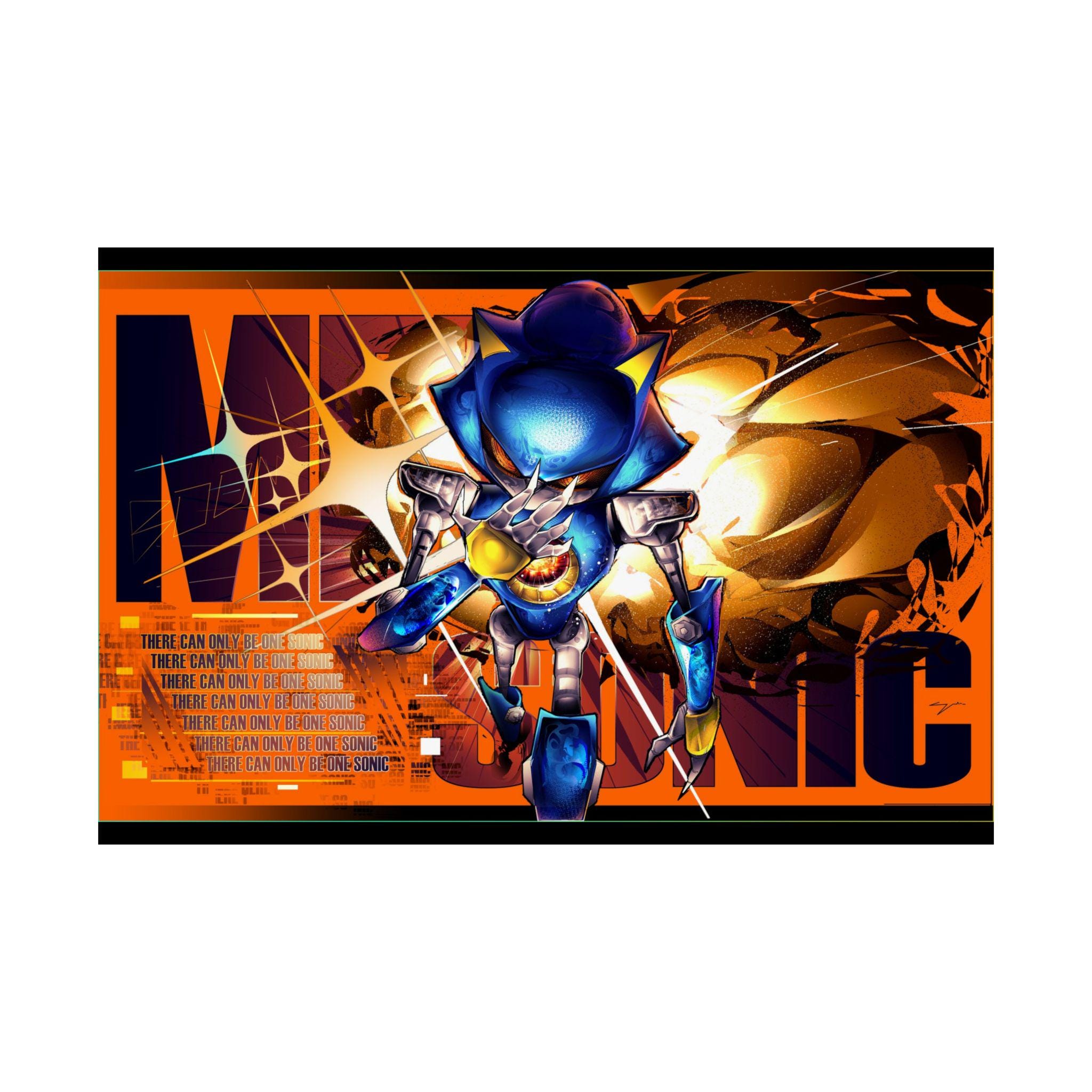 METAL SONIC Matte Poster - Etsy