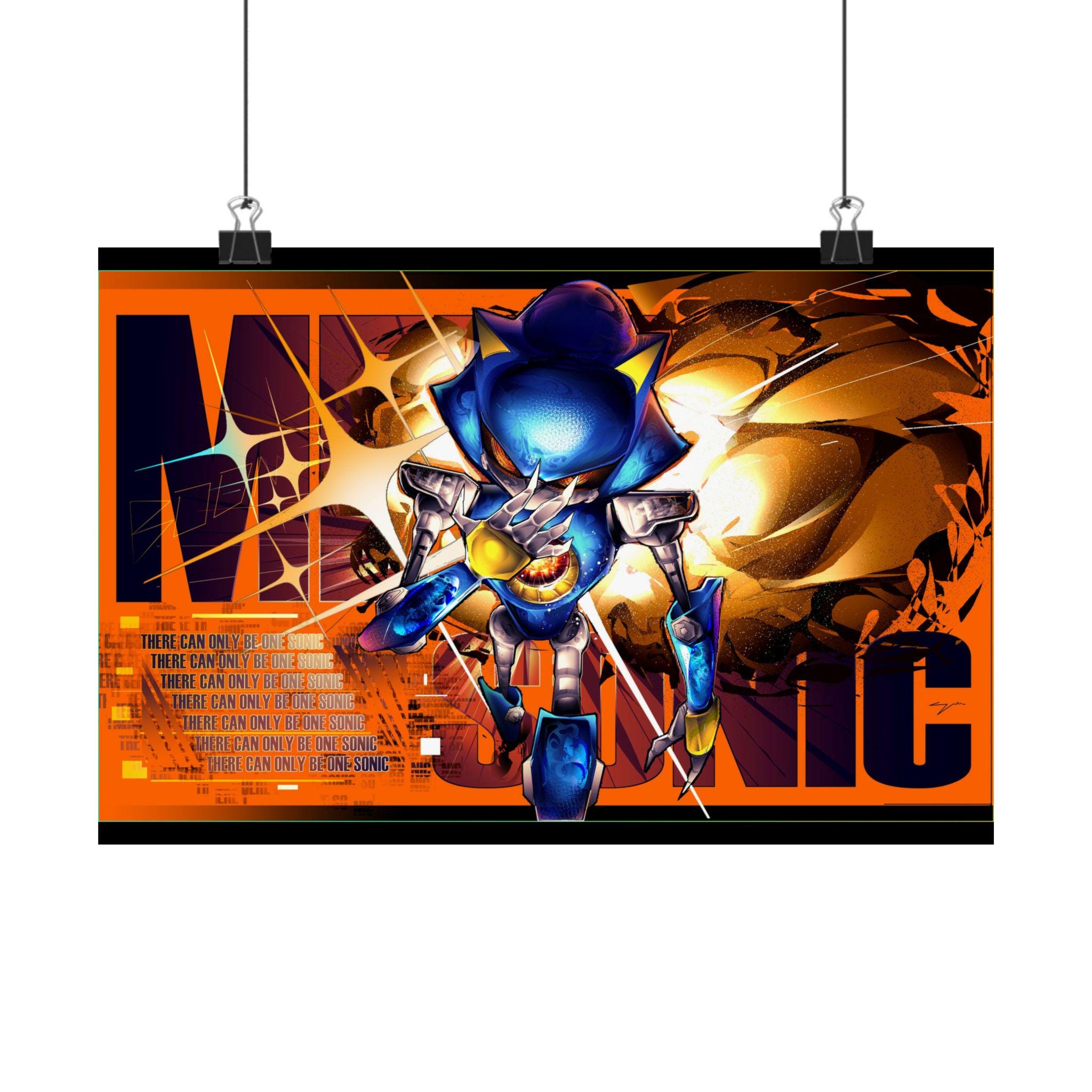 METAL SONIC - Matte Poster - Etsy