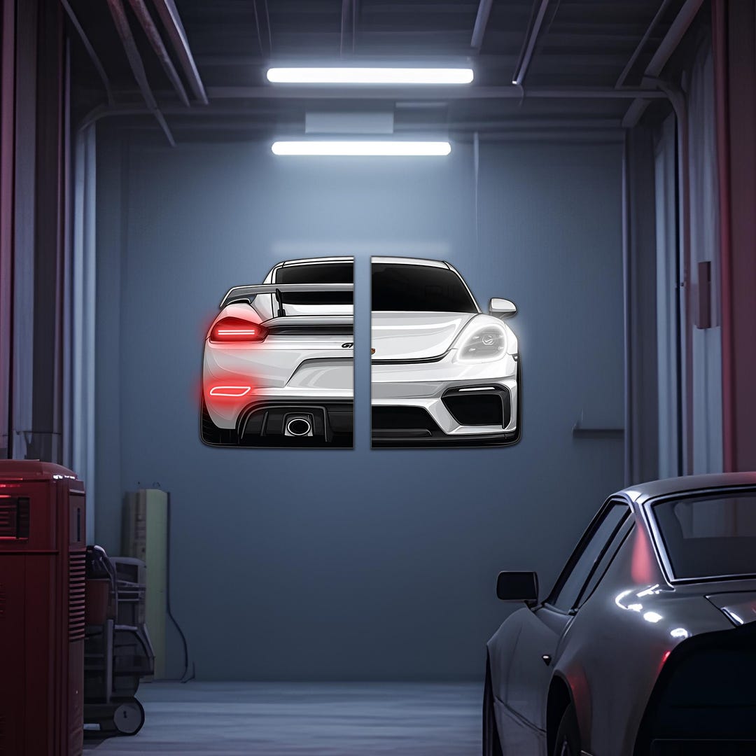 Car Led Wall Decor, Car Neon Light Sign, Car Wall Art Lighted, Car Led ...