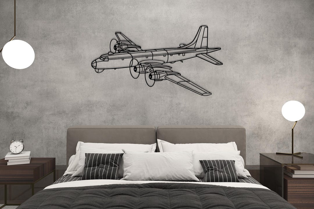CP 170 Argus Airplane Silhouette Custom Metal Airplane Wall Art ...