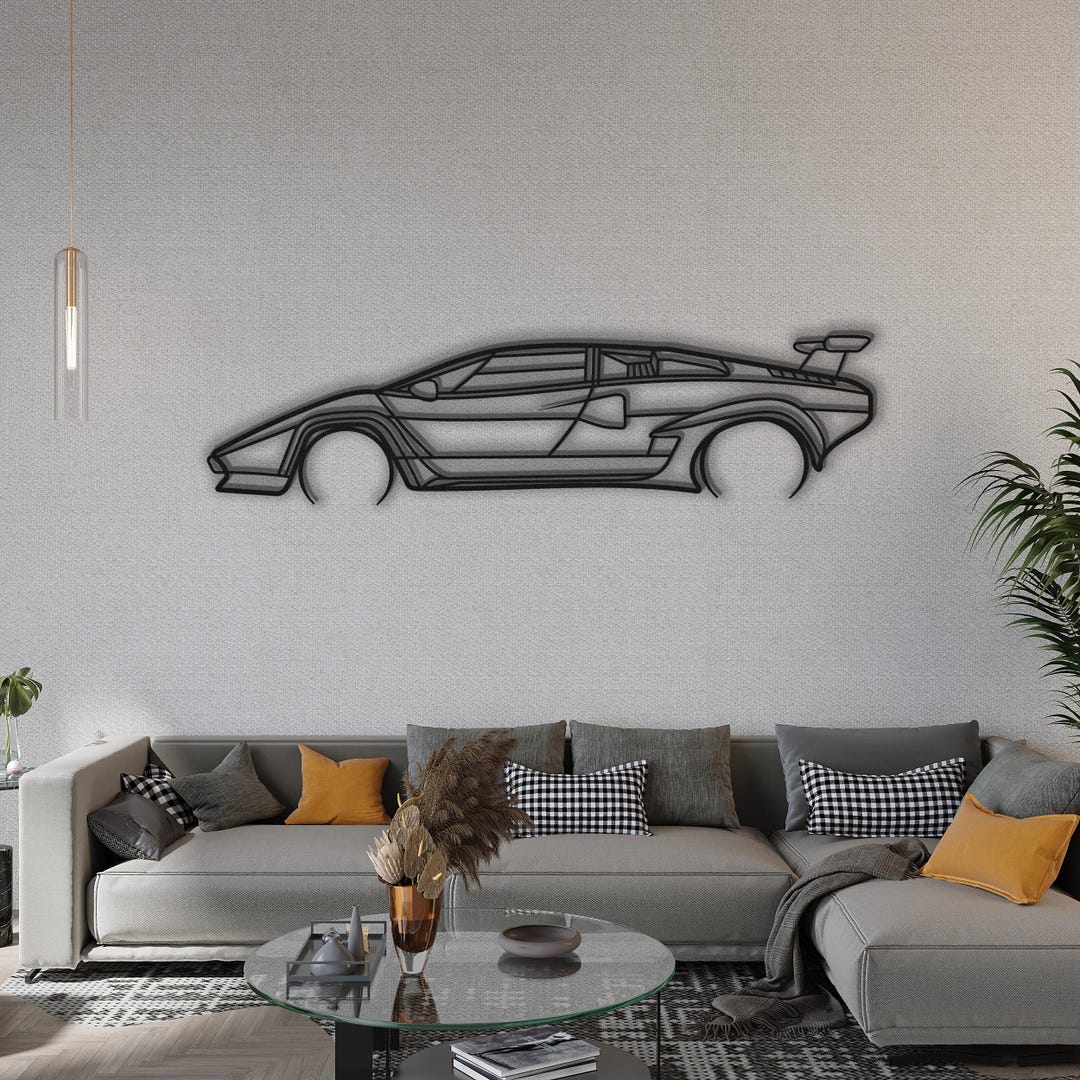 Sports Car Metal Wall Art, Metal Car Wall Art, Car Guy Gift, Car Wall ...