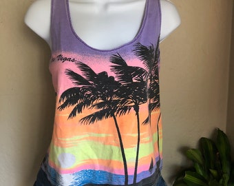 Palm Tree Tank Top - Etsy
