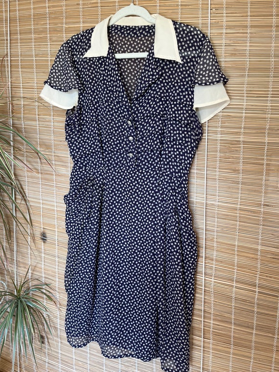 Vintage 1960s dress / 60s dress/ Star Dress 1960s pa… - Gem