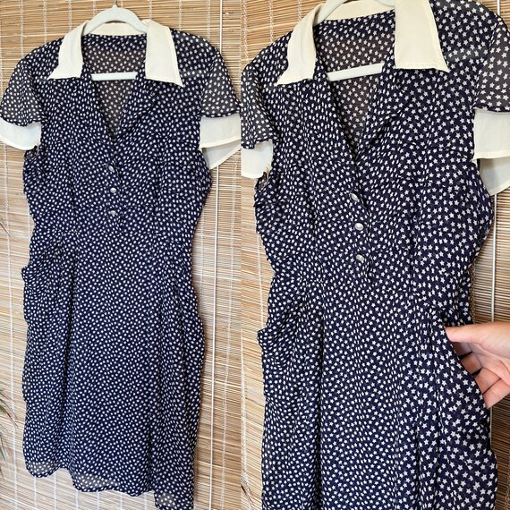 Vintage 1960s dress / 60s dress/ Star Dress 1960s pa… - Gem