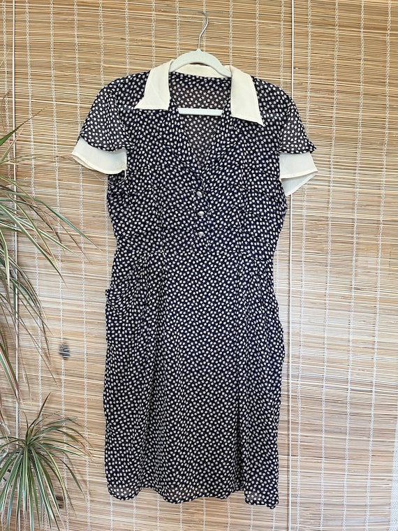 Vintage 1960s dress / 60s dress/ Star Dress 1960s pa… - Gem