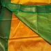 Beautiful Super Soft Temple Border Kanjivaram Silk Saree (turmeric ...