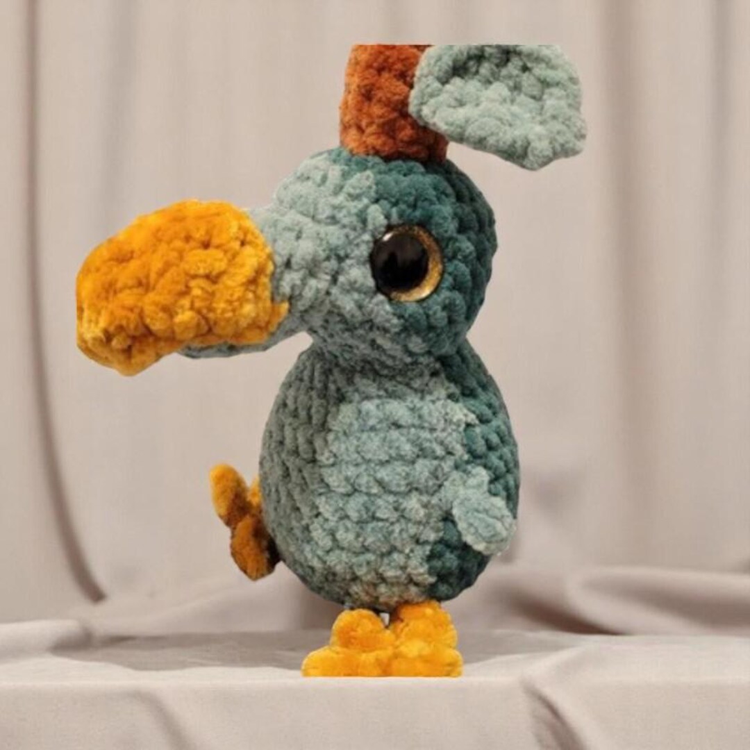 Dodo Bird Avocado Crochet Pattern – Amigurumi Dodo Bird Pattern – Cute ...