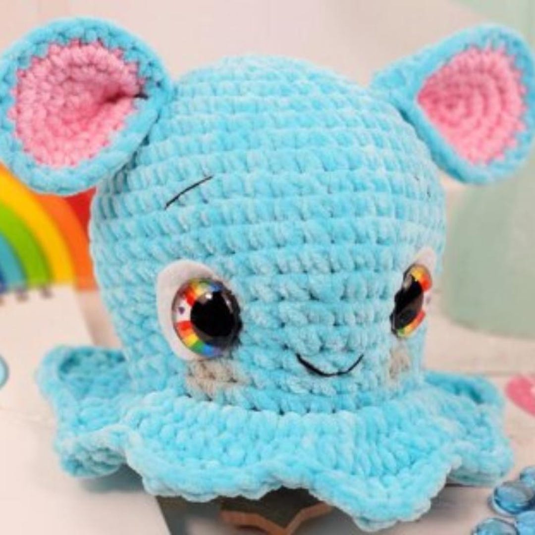 Octopus Crochet Pattern - Dumbo Octopus Amigurumi Crochet - Blue the ...