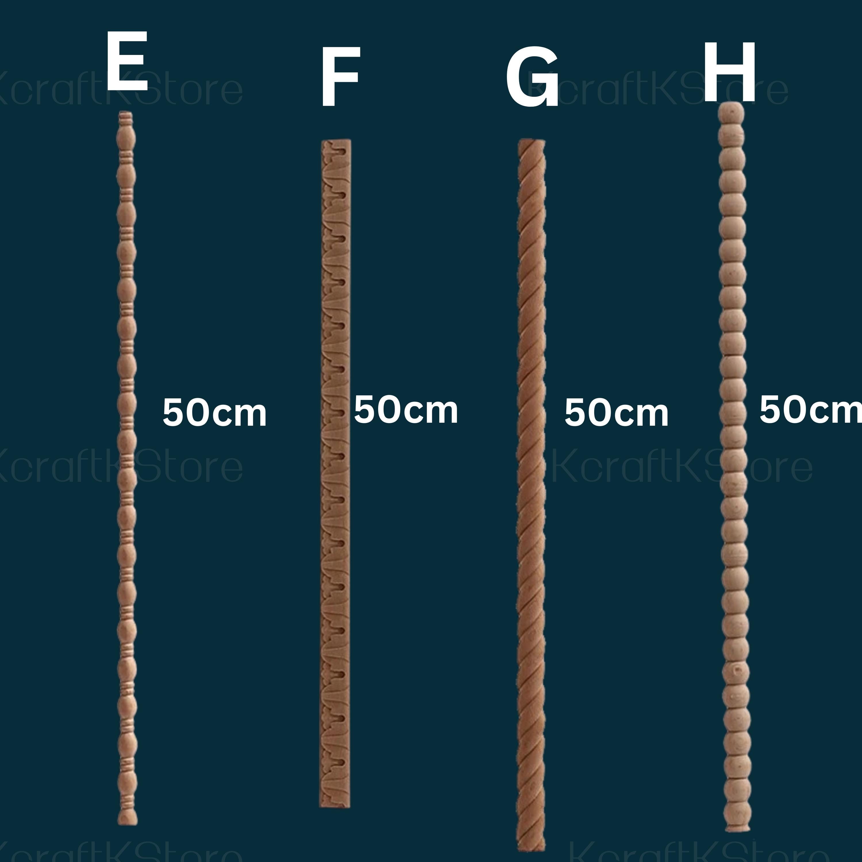 Unpainted Carved Line Bars for Edges Frames Mirror, Onlay Wood Carving ...