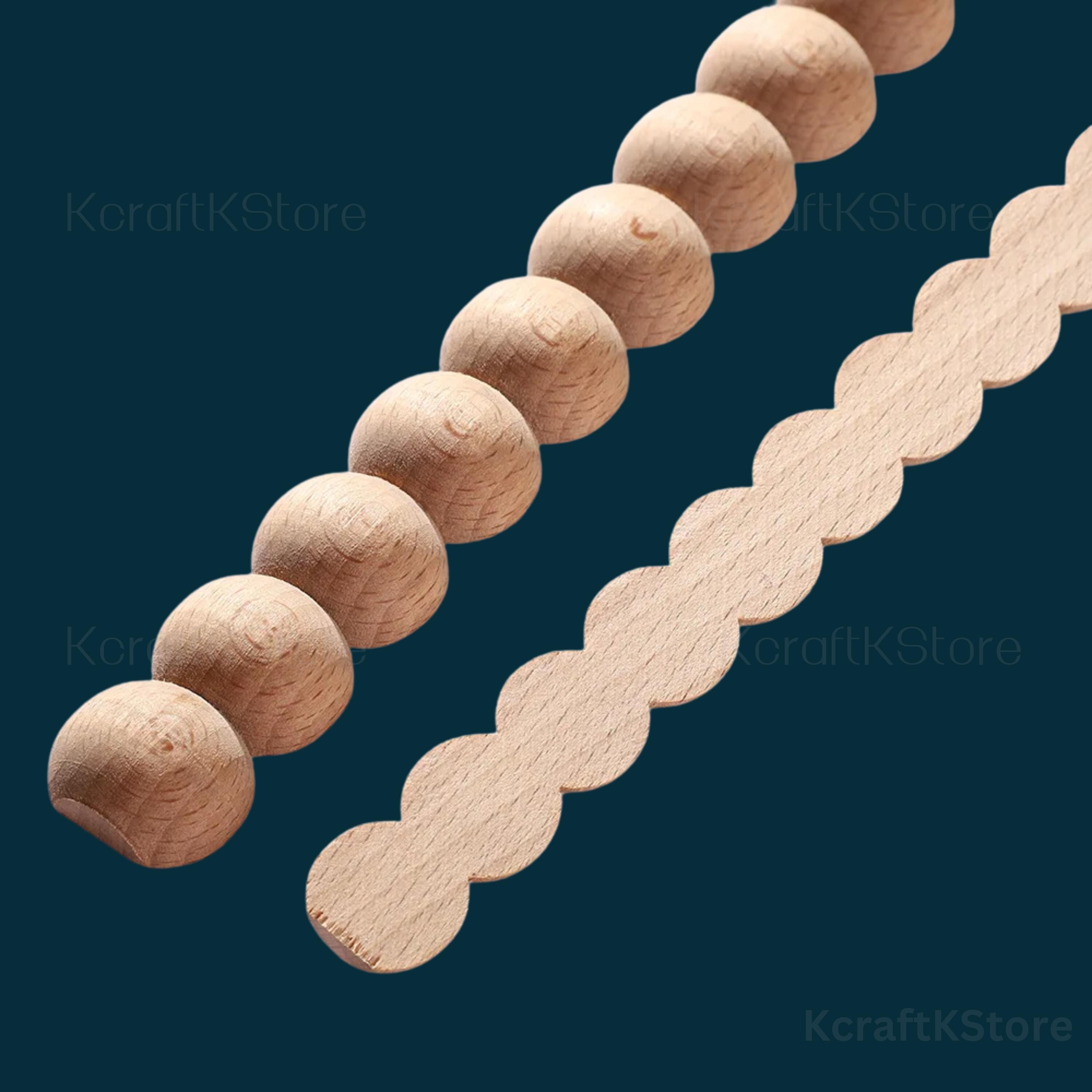 Unpainted Carved Line Bars for Edges Frames Mirror, Onlay Wood Carving Lines, Carved Wood ...