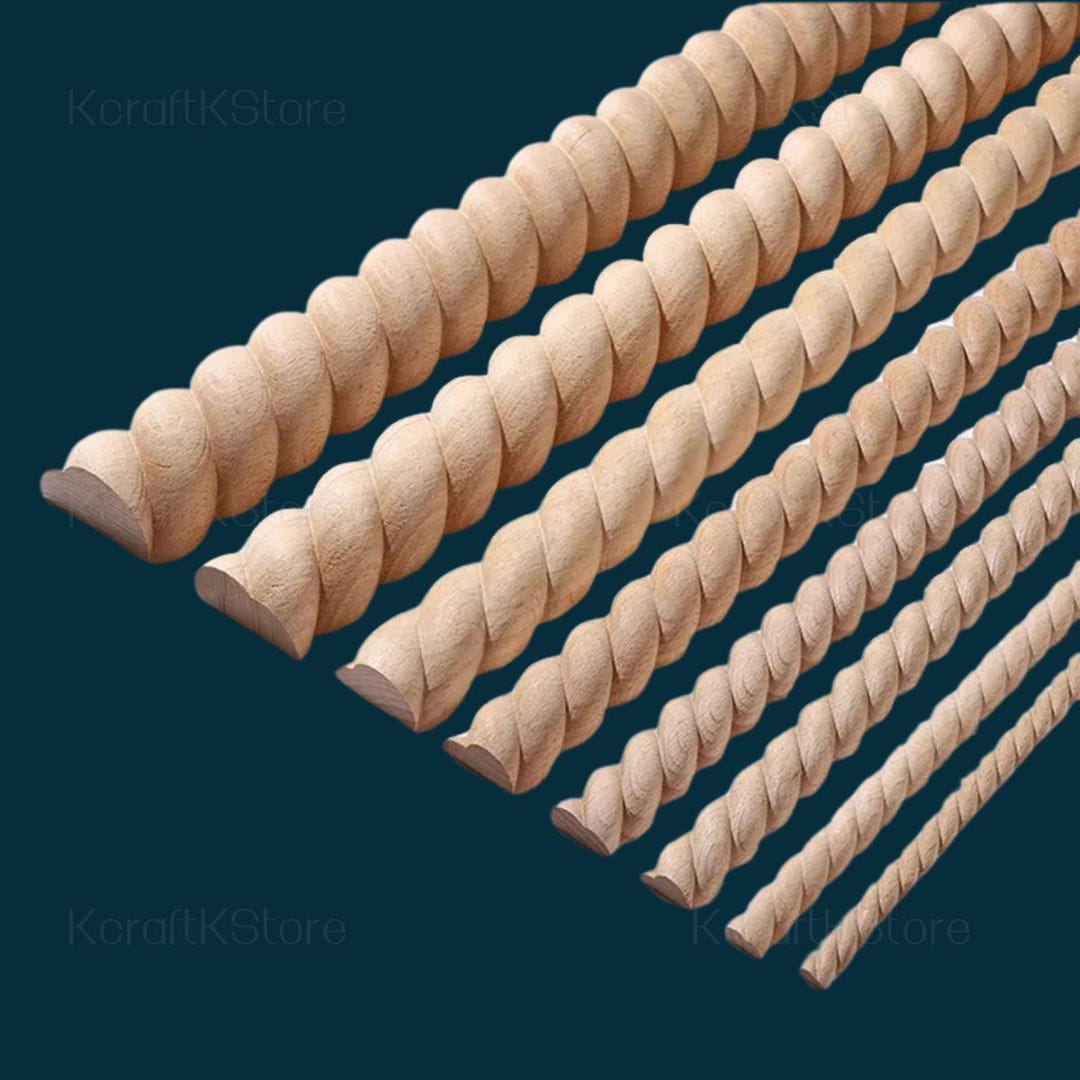 Twist Carvings, Nautical Unpainted Carved Line Bars for Edges Frames ...