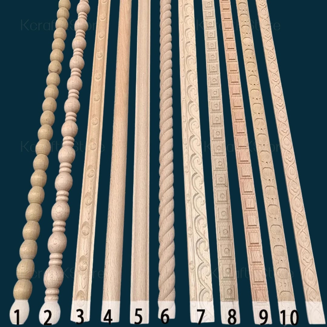 Carved Line Bars for Edges Frames Mirror, Onlay Wood Carving Lines ...