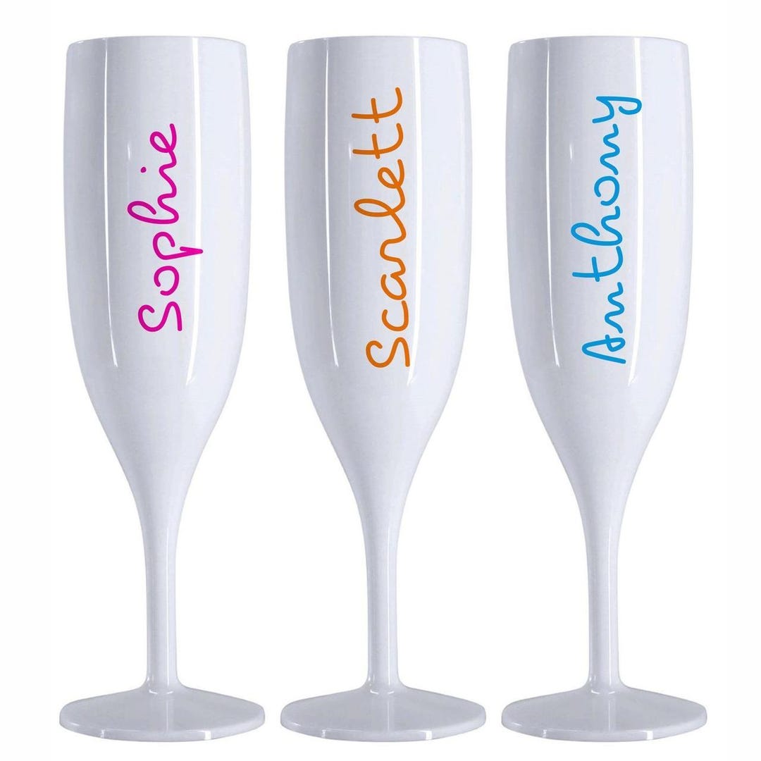 Love Island Champagne Flutes - Personalized Acrylic Flute Gift ...