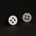 Tiny Sterling Silver Button Stud Earrings - Etsy